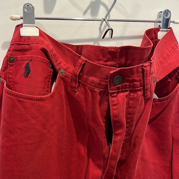 Polo Ralph Lauren | Pants | Polo Ralph Lauren Red Pants 34x32 0 Cotton ...